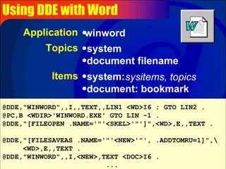 BIS and DDE In Action | PPT