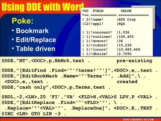 BIS and DDE In Action | PPT