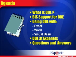 BIS and DDE In Action | PPT