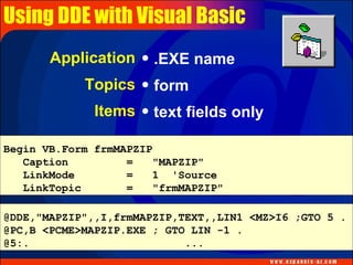 BIS and DDE In Action | PPT