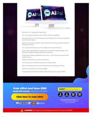 AiPal - Generate ChatGPT Powered AI Images, Speech to Text AI from Scratch | PDF