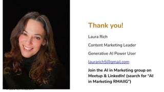 Marketing at the Speed of AI - Tools & Strategies with Generative AI | PPT