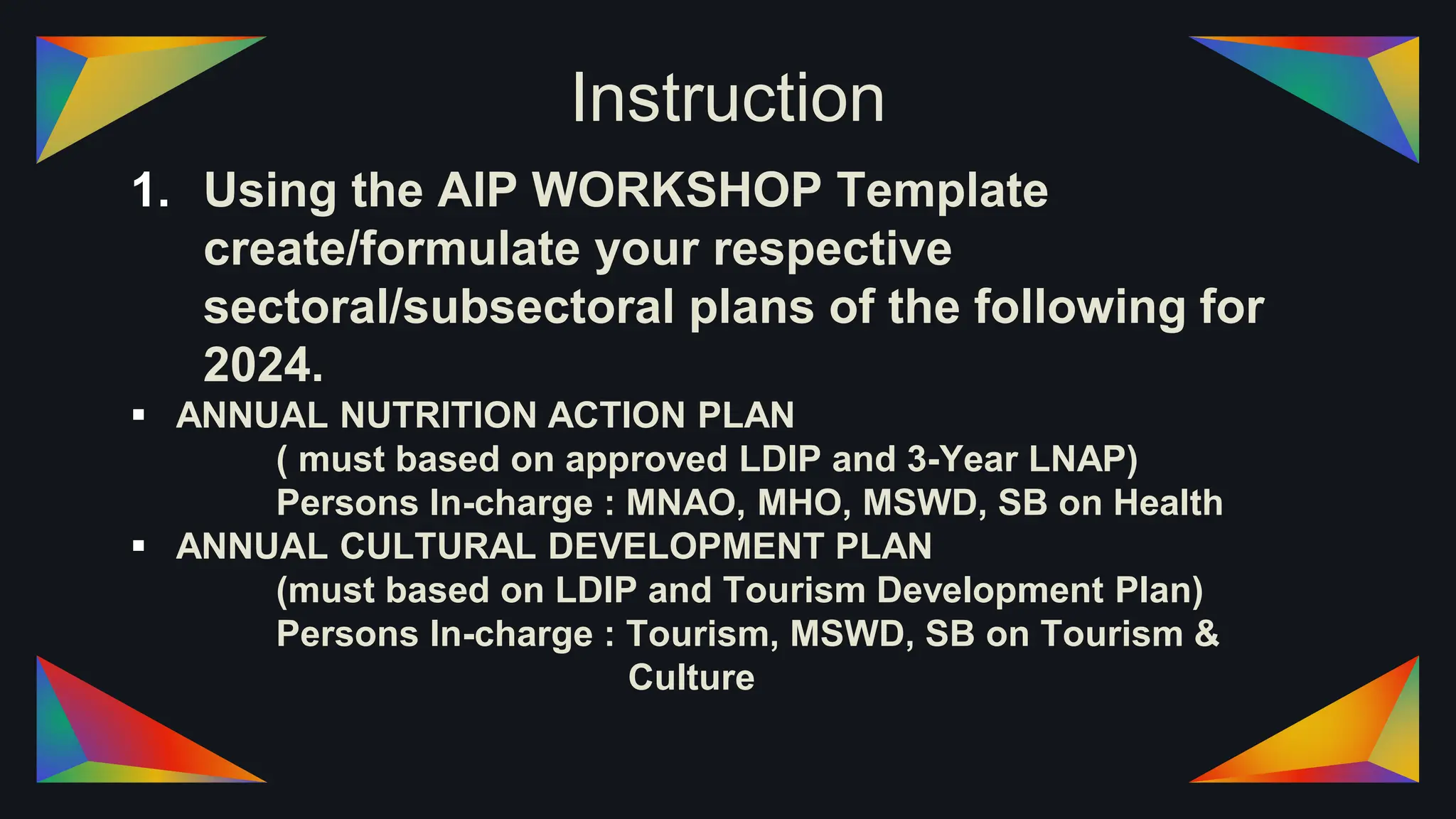 Planning Workshop on AIP Formulation.pptx