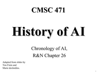 AI Philosophy And History : can we build intelligent machines ? | PPT