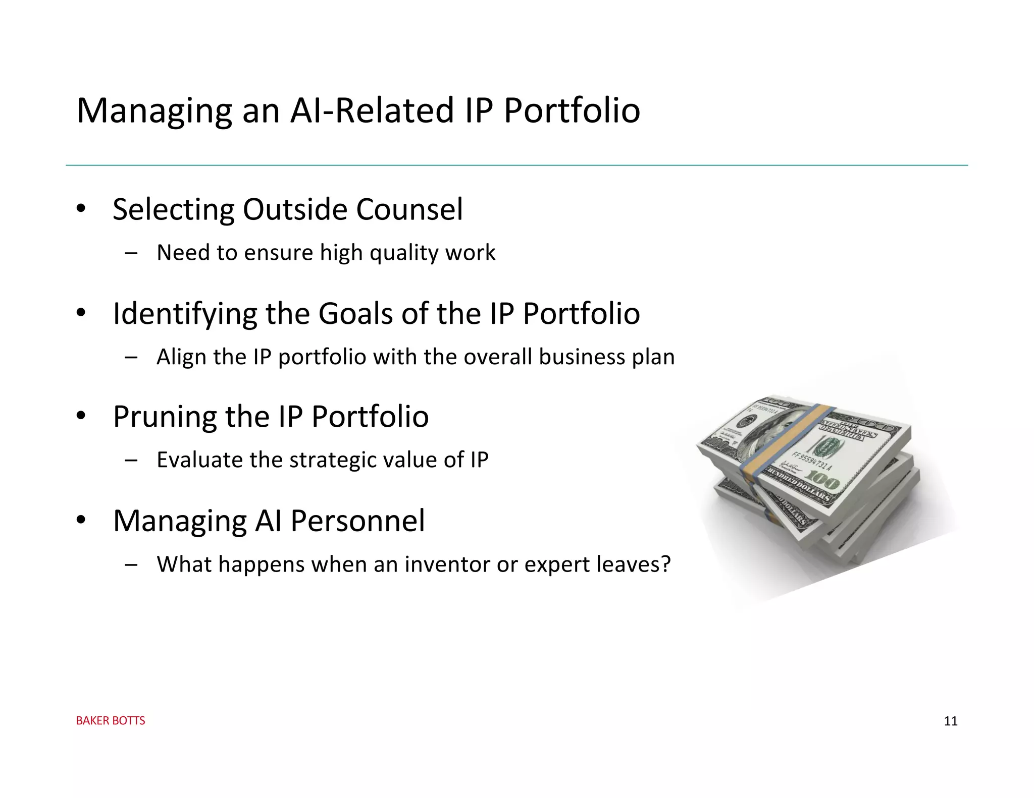 AIPLA AI and iP Workshop: Building Successful IP Portfolios for AI ...