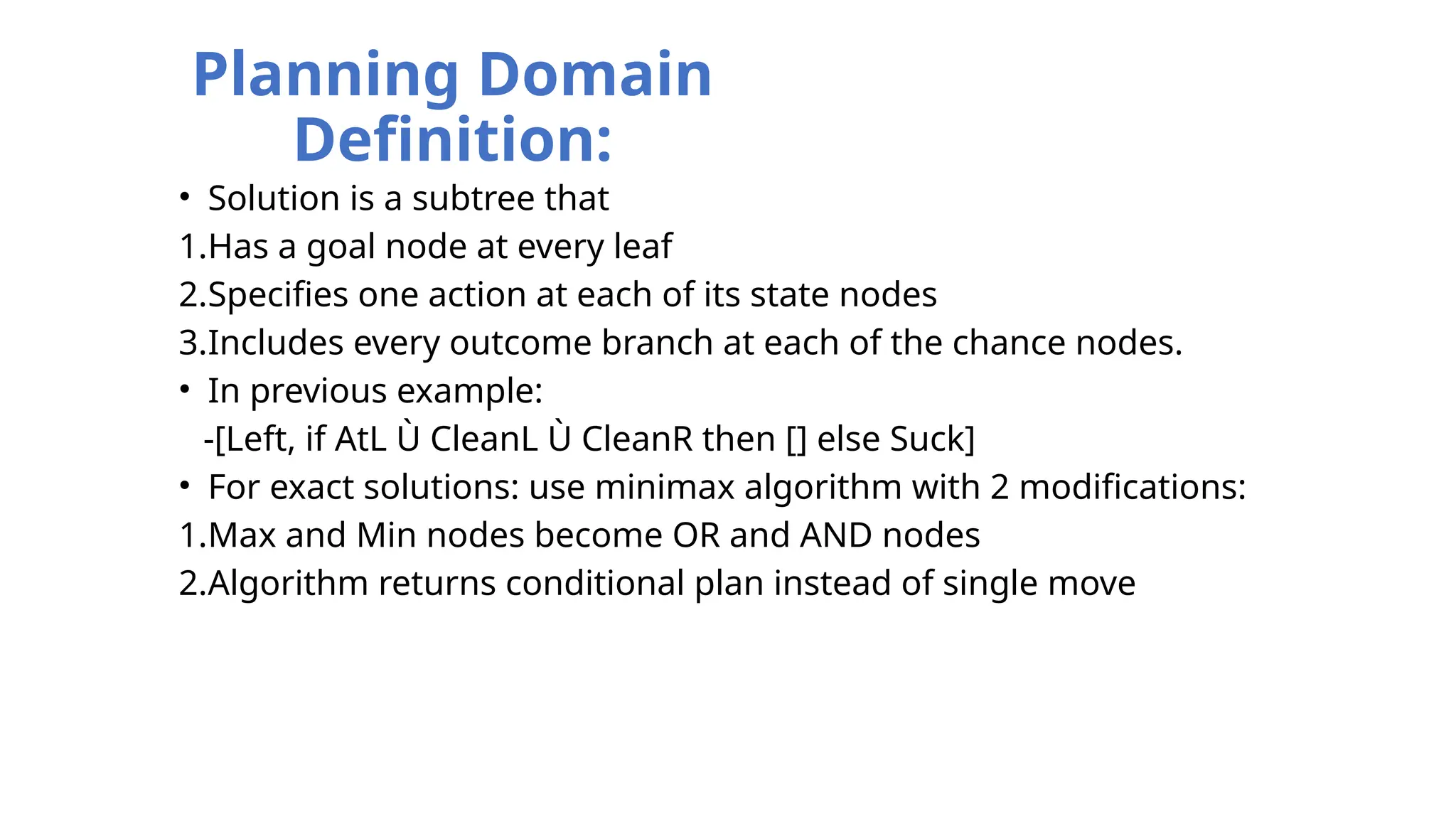 DIFFERENT TYPES OF AI PLANNING TECHNIQUES | PPTX