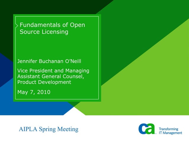 Fundamentals of Open Source Licensing | PPT Fundamentals of Open Source Licensing | PPT