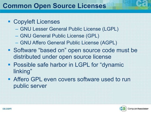 Fundamentals of Open Source Licensing | PPT Fundamentals of Open Source Licensing | PPT