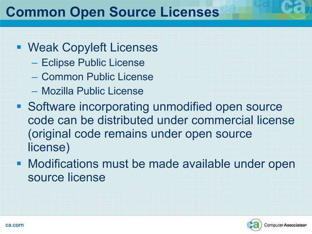 Fundamentals Of Open Source Licensing Ppt