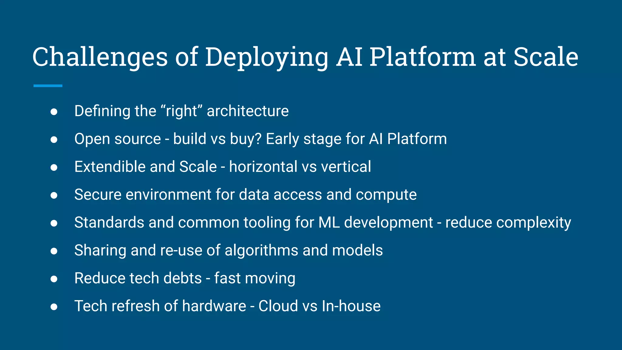 Ai platform at scale | PPT