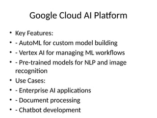 AI_Platforms_2024_Overview for beginners | PPT