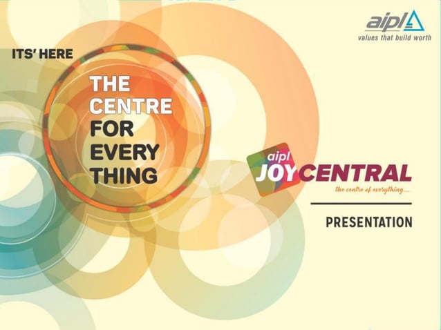 AIPL Joy Gallery | Commercial High Street | PPT