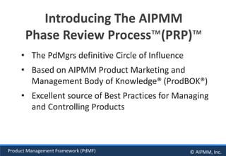 AIPMM Phase Review Process for Product Management | PDF