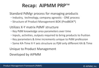 AIPMM Phase Review Process for Product Management | PDF