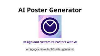 Create custom posters fast with Venngage’s AI-powered design tool - AI ...