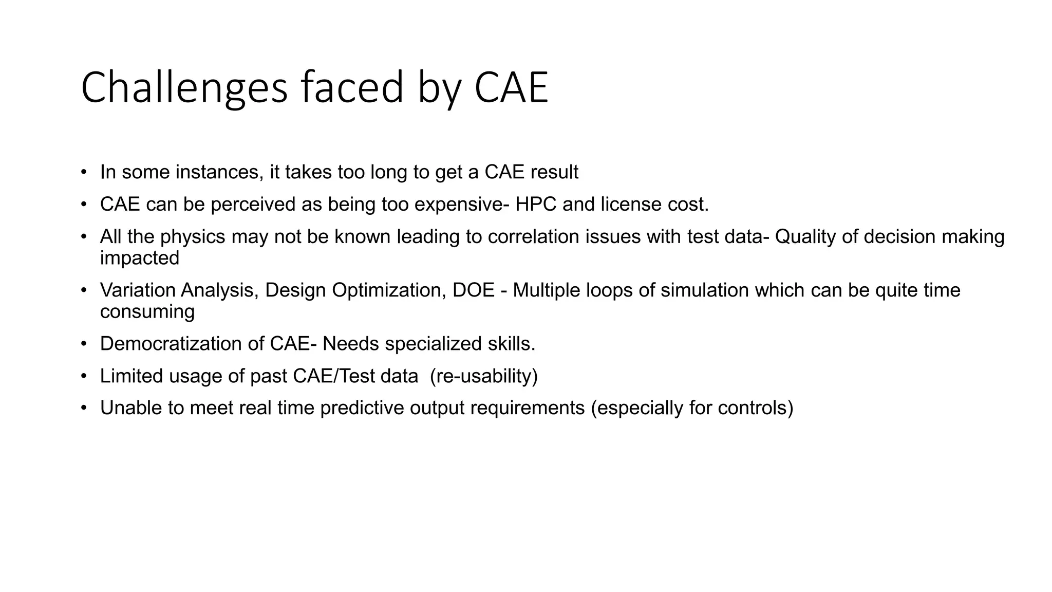 CAE Powered by Aartificial Intelligence. | PPTX