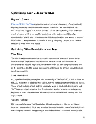 AI YouTube channels : Step By Step Guide | PDF