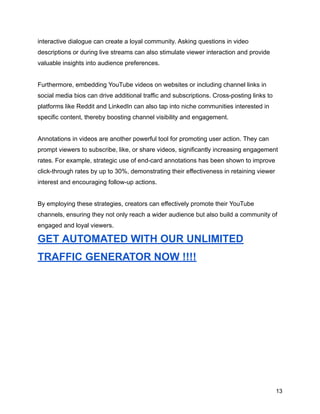 AI YouTube channels : Step By Step Guide | PDF