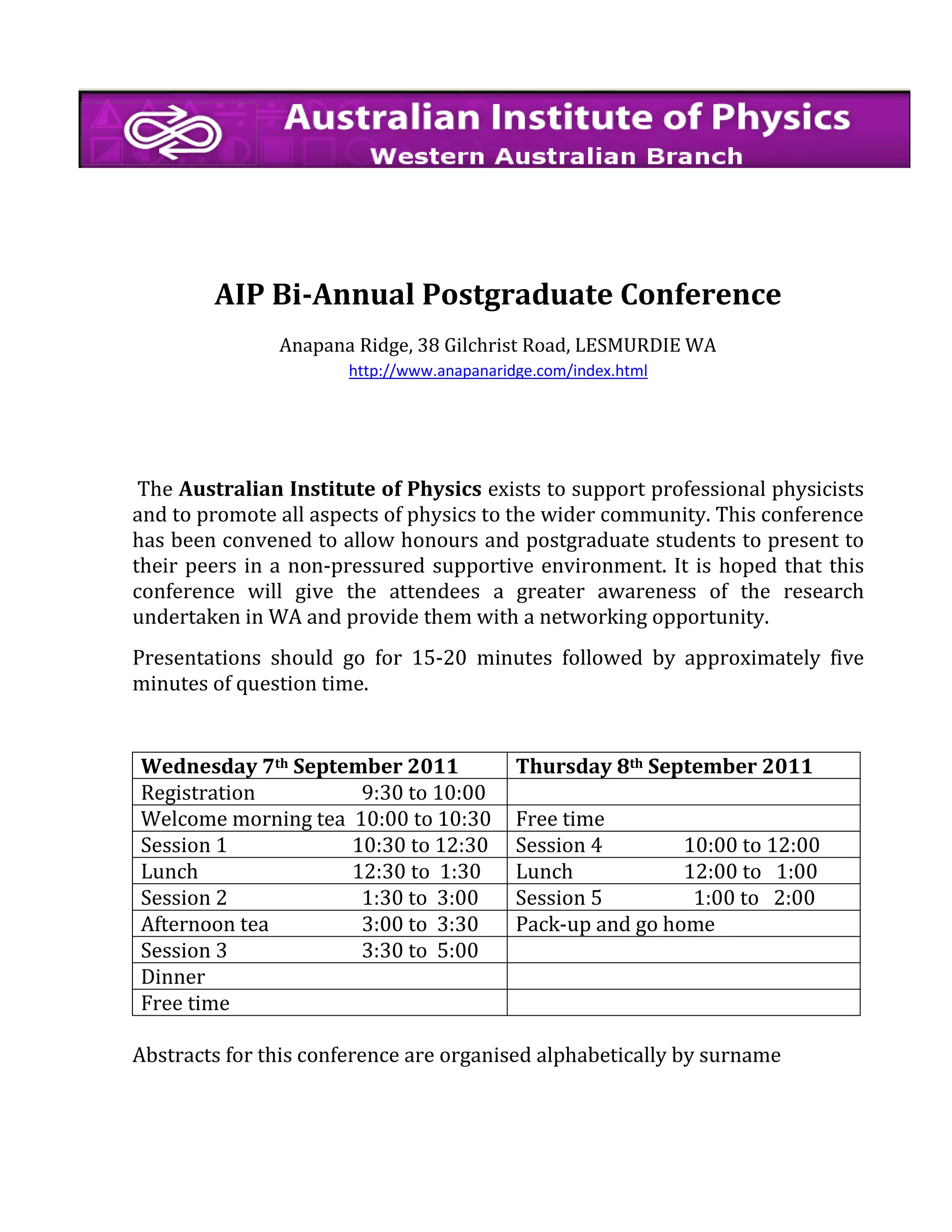 Aip pg programm | PDF