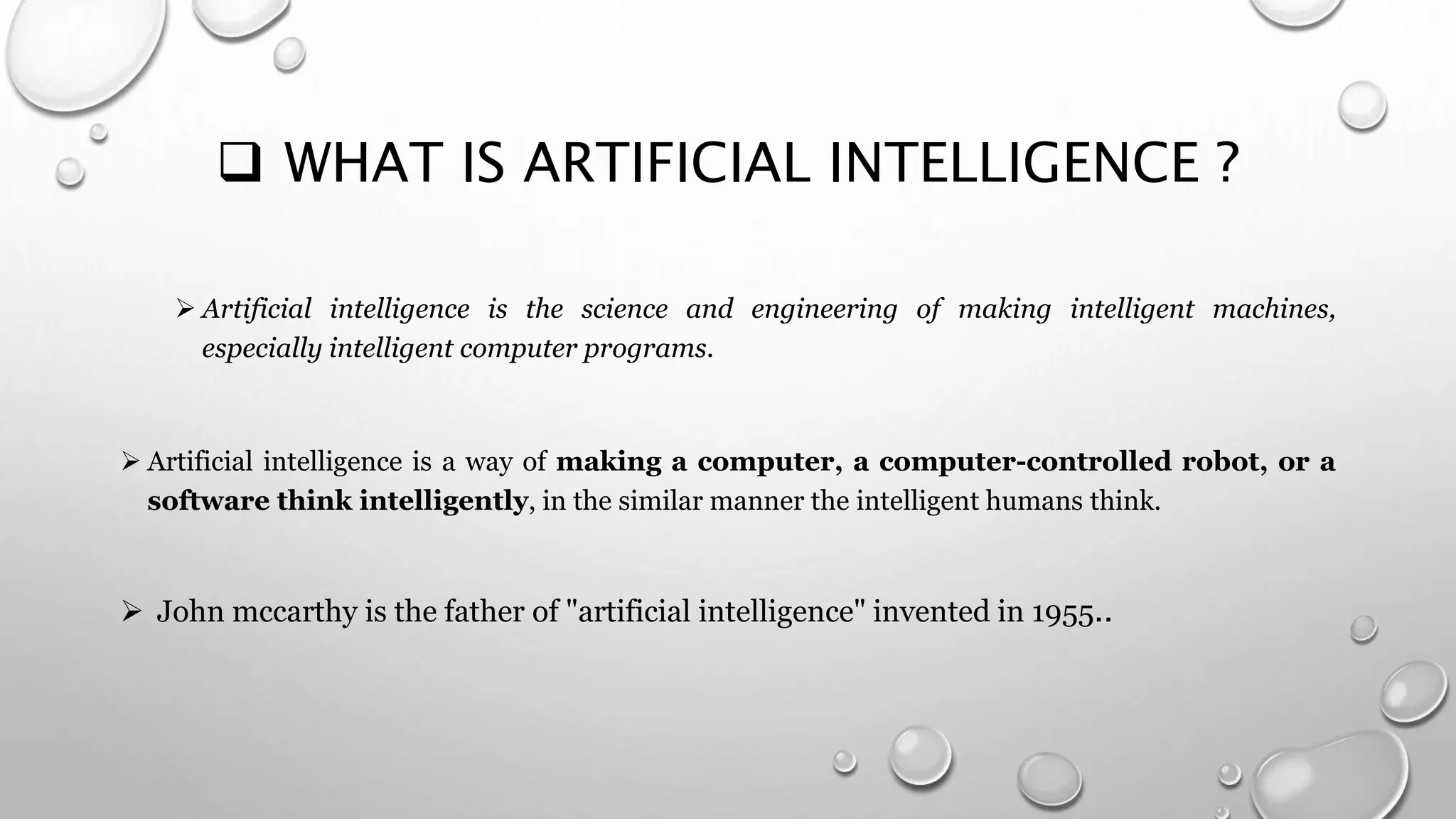 Artificial Intelligence VS Machine Learning | PPT