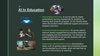 AI PPT is about the applications of the Artifical intelligence | PPT