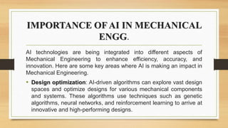 Analysis Mechanical system using Artificial intelligence | PDF