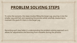 AI ppt on water jug problem by shivam sharma | PPT