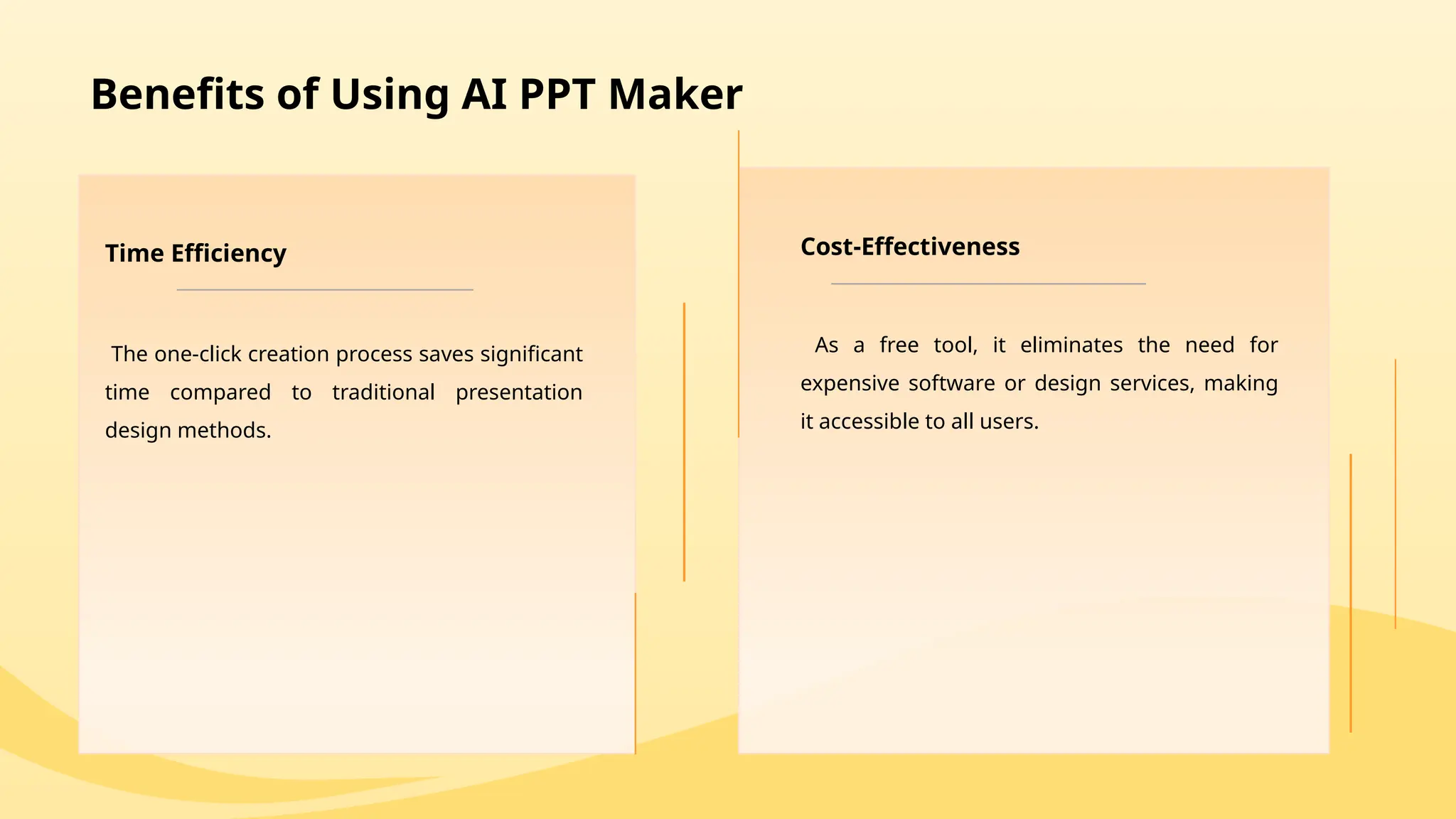 AI PPT Maker is a free tool that lets you create stunning PowerPoint presentations in seconds ...