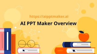 AI PPT Maker is a free tool that lets you create stunning PowerPoint ...