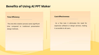 AI PPT Maker is a free tool that lets you create stunning PowerPoint ...