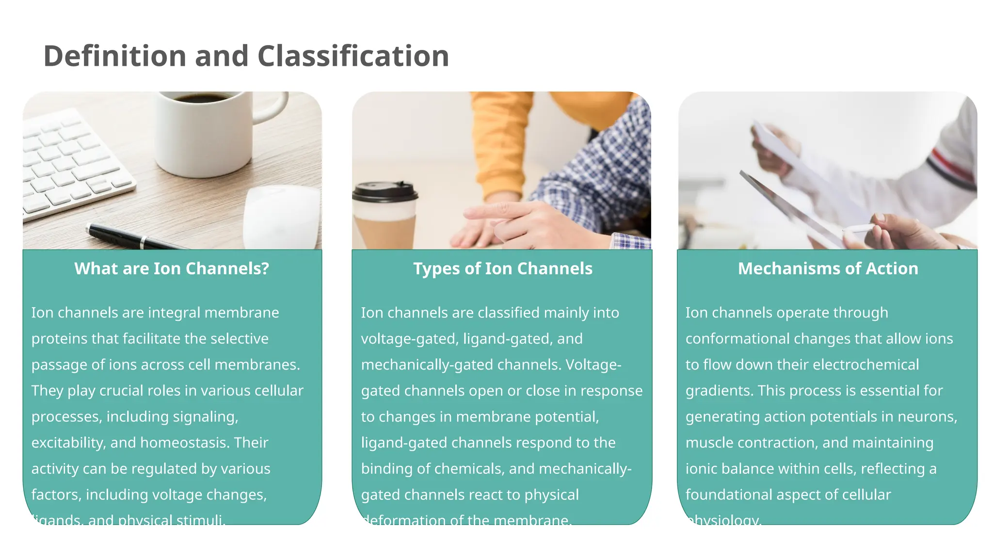 Ion Channels in Health and Disease, Pharmacology and Applications | PPTX