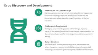 Ion Channels in Health and Disease, Pharmacology and Applications | PPTX