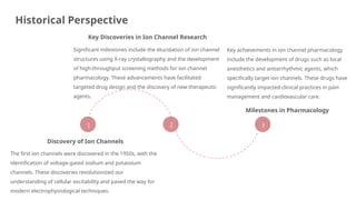 Ion Channels in Health and Disease, Pharmacology and Applications | PPTX