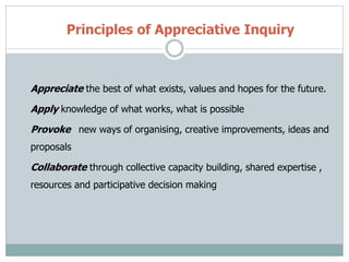 Appreciative inquiry in your school | PPTX