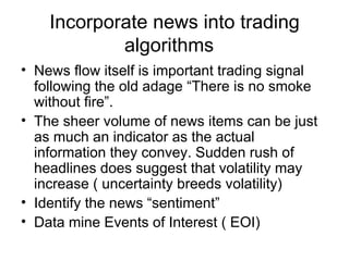 Applying Data Mining for News Analytics | PPT