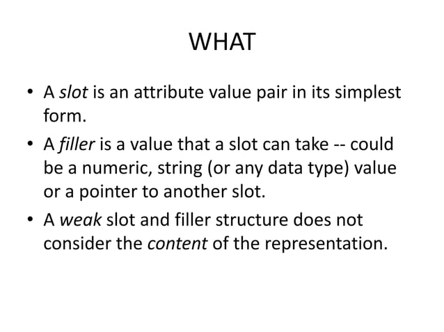 Weak Slot and Filler Structure (by Mintoo Jakhmola LPU) | PPTX