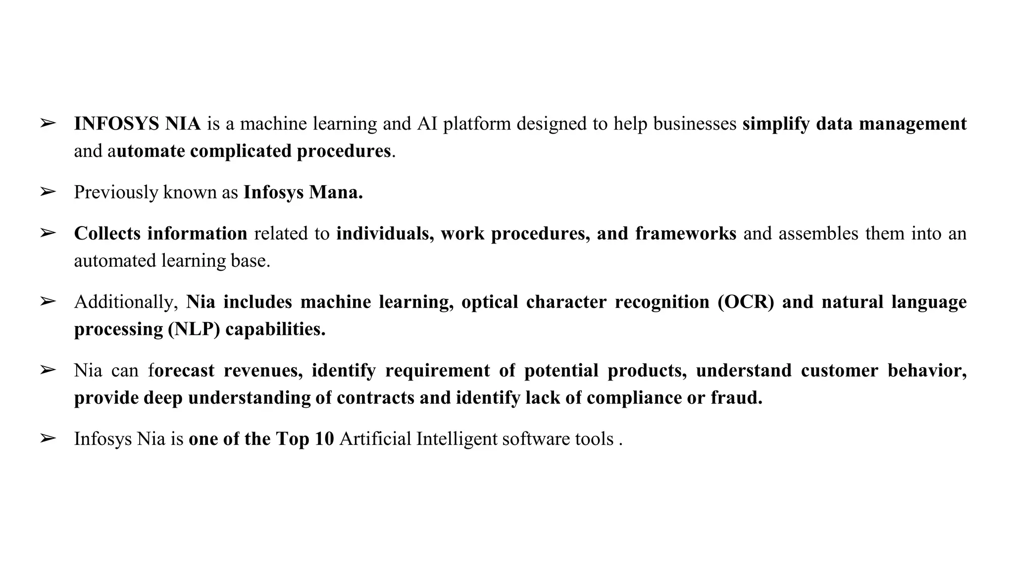 Infosys nia | PPTX