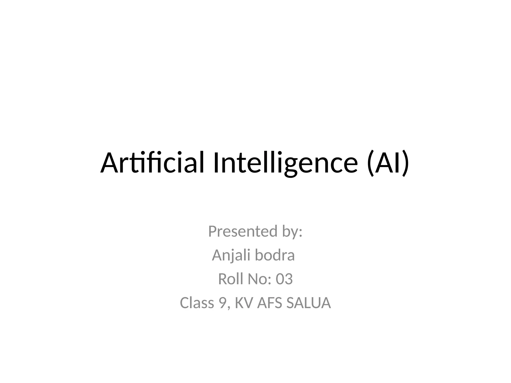 AI Presentation By Anjali bodra.pptx7txucuc | PPTX