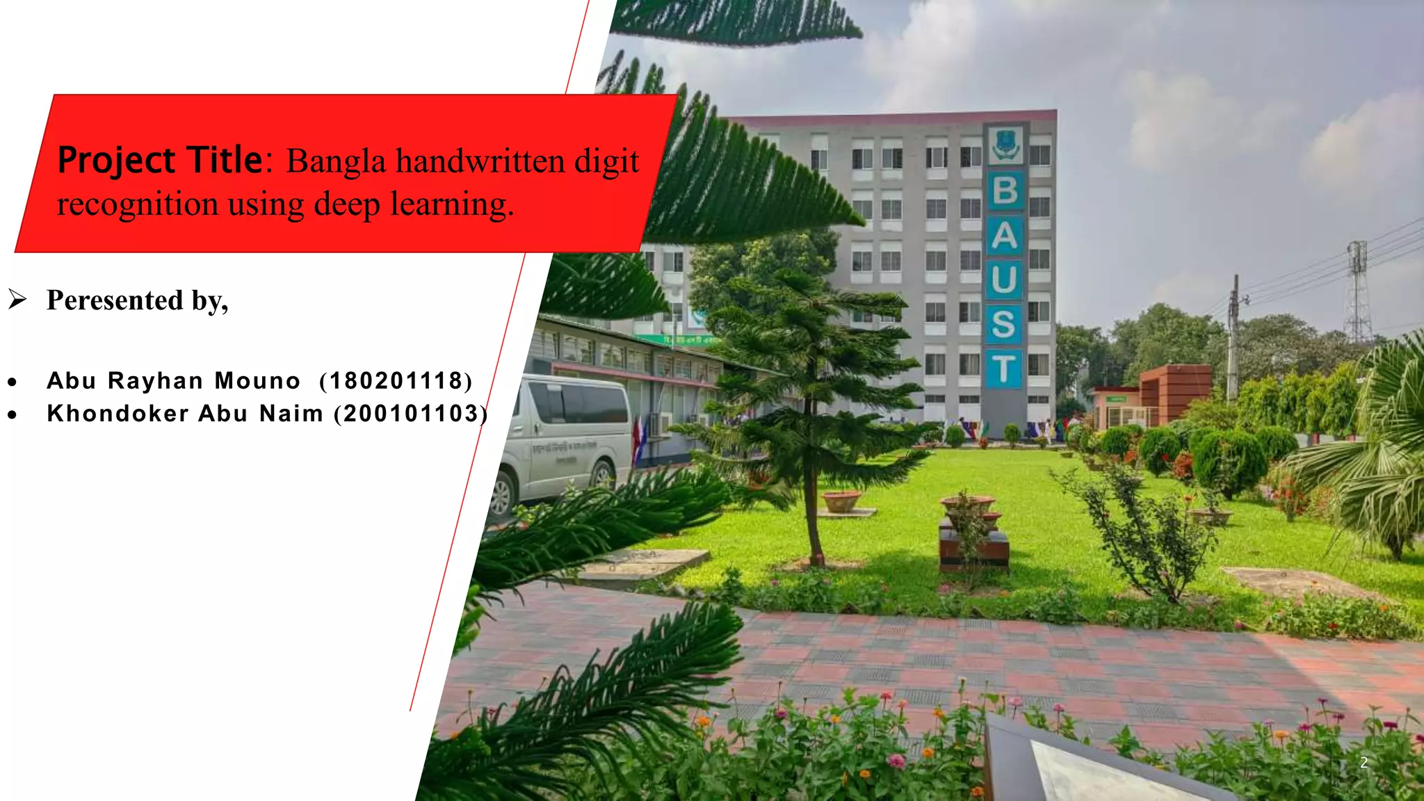 Bangla Hand Written Digit Recognition presentation slide .pptx | Computer Software and ...