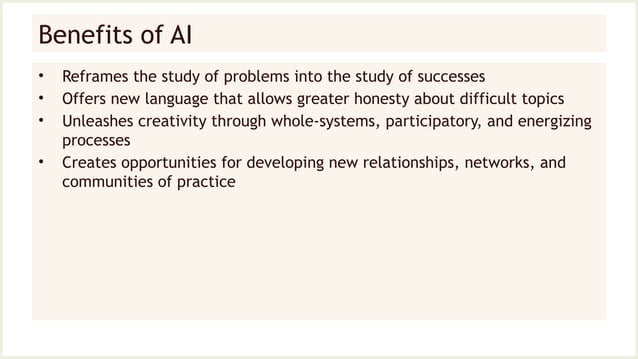 AI (Appreciative Inquiry) Principles - An Overview | PPT