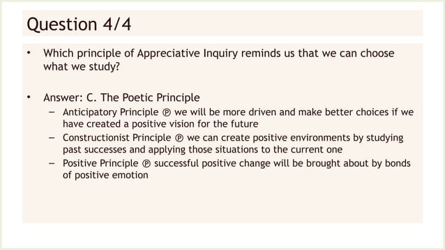 AI (Appreciative Inquiry) Principles - An Overview | PPT