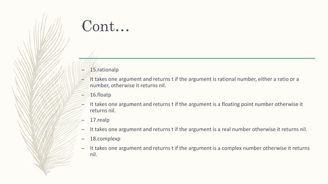 AI Programming language (LISP) | PPT