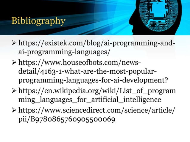 AI programming languages | PPTX | Programming Languages | Computing