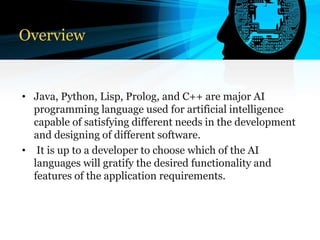 AI programming languages | PPTX