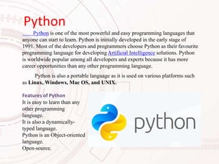 AI PROJECT - Created by: Shreya Kumbhar | PPTX