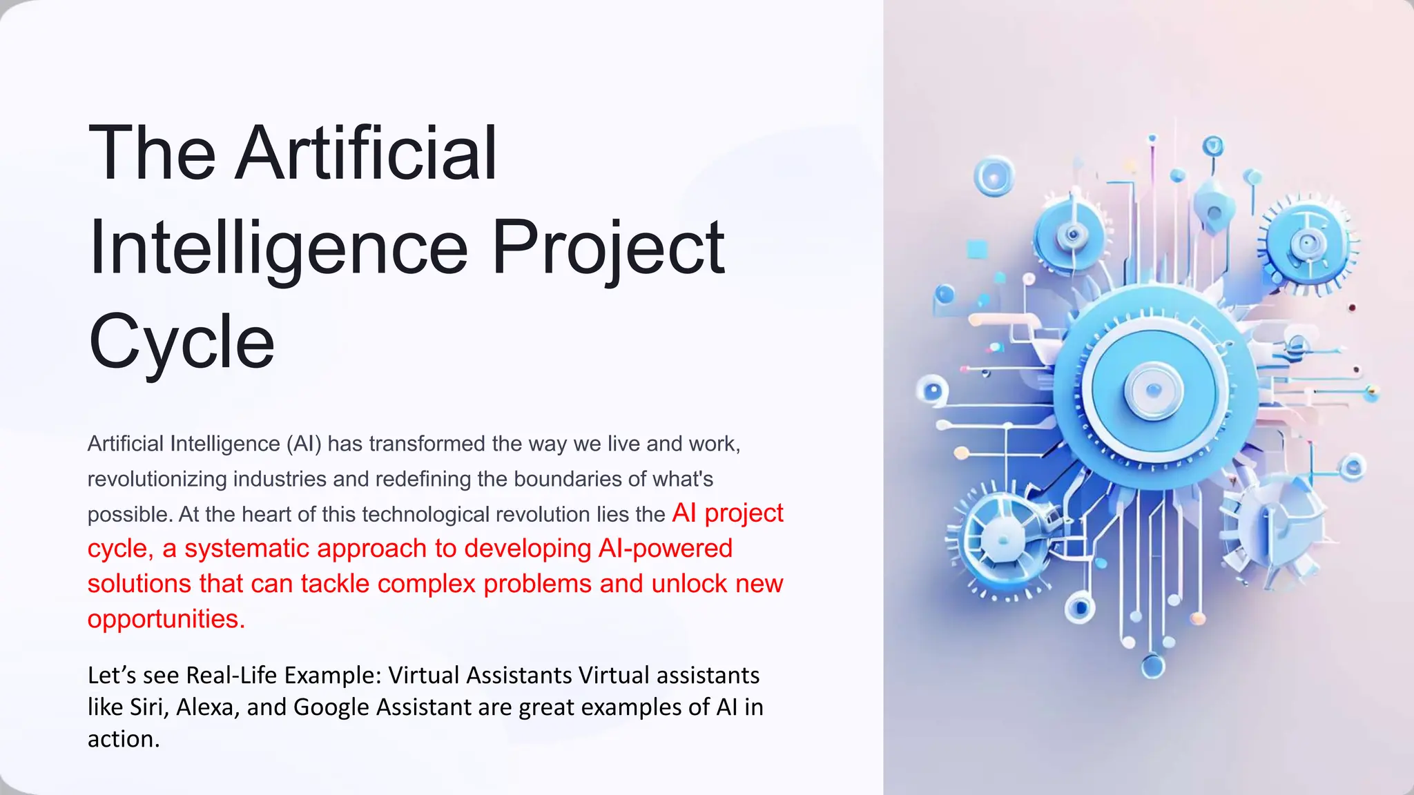 AI Project cycle.pptx , Subtitle: "Predicting House Sale Prices” | PPT