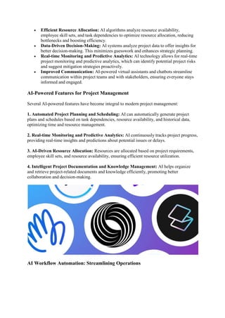 AI Project Management and Workflow Automation.pdf | Technology Industry ...