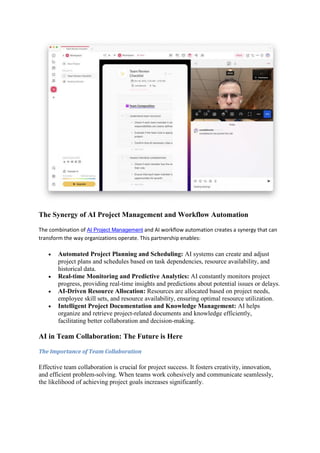 AI Project Management and Workflow Automation.pdf | Technology Industry ...