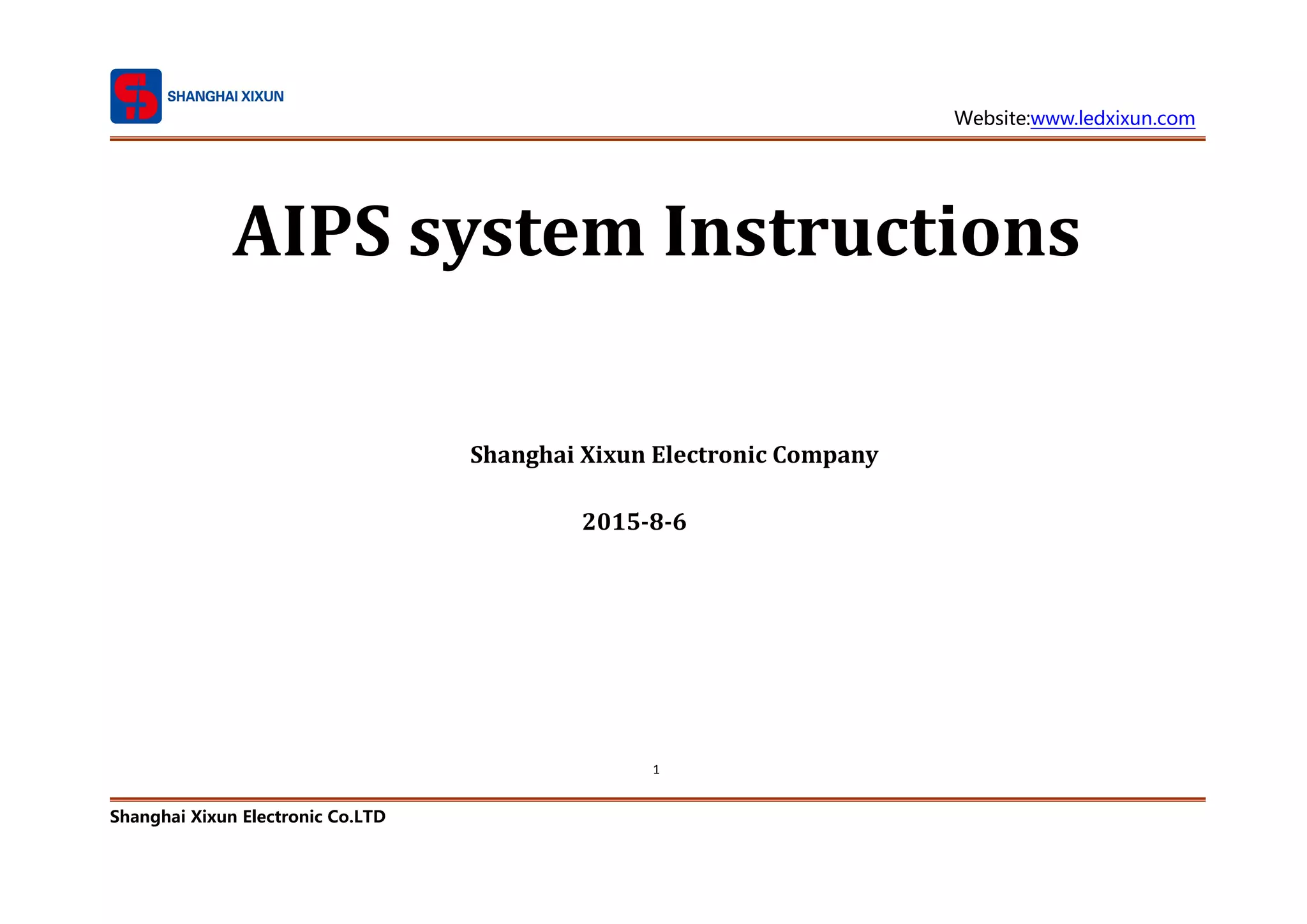 Taxi advertising management Free Cloud Platform - Aips system instructions | PDF
