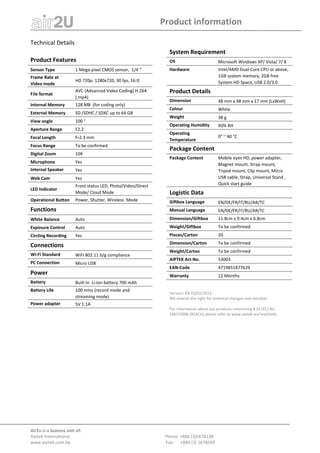 Aiptek fotoğraf kamerası kullanım | PDF